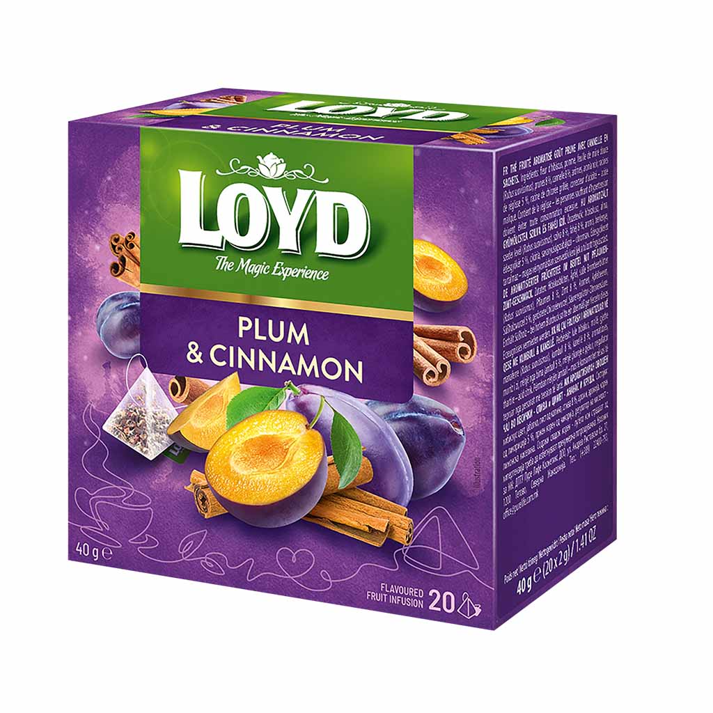 LOYD Tee Pflaume & Zimt Pyramiden-Beutel 20×2g = 40g