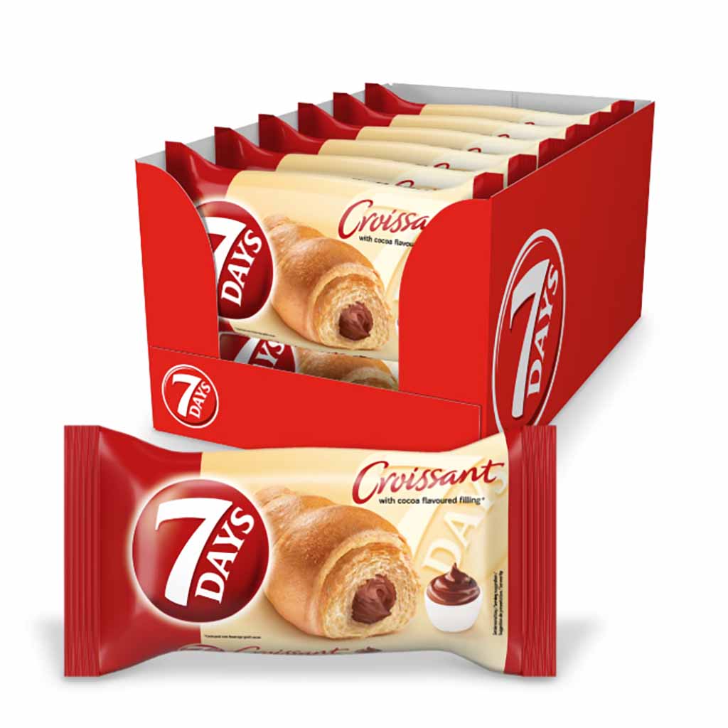 7Days Maxi Croissant Kakaocreme 10x60g=600g
