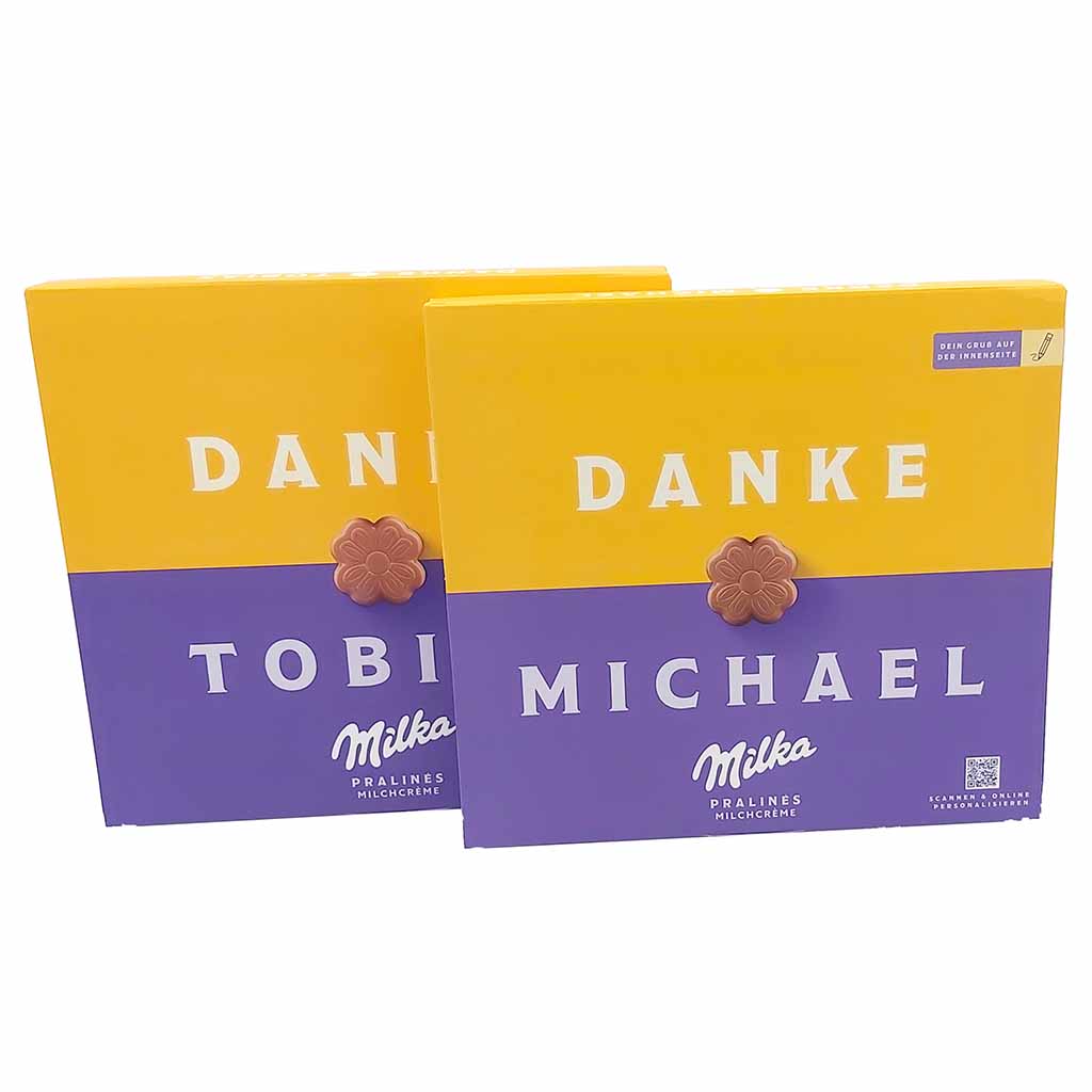 Milka Pralinés Milchcreme Dankeschön 110g mit verschiedenen ...