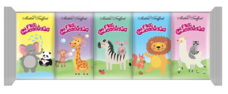 Maitre Truffout Milk Chocolate 5x15g = 75g
