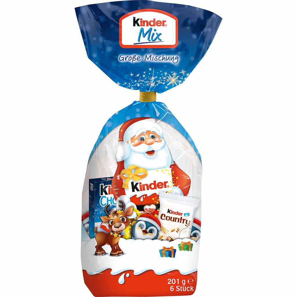 Kinder Mix Große Mischung Weihnachtsmann 202g