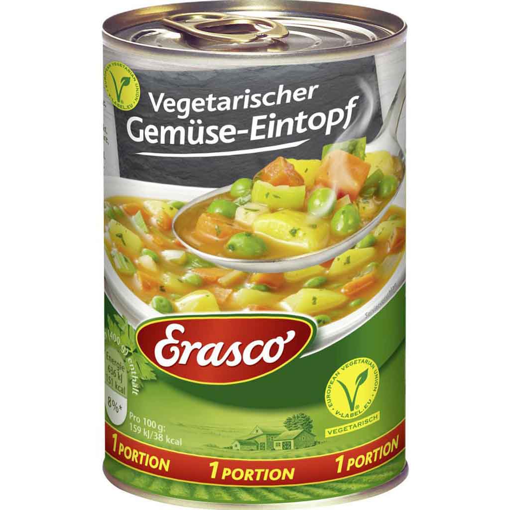 Erasco Eintopf Vegetarischer Gemüse Eintopf 400g