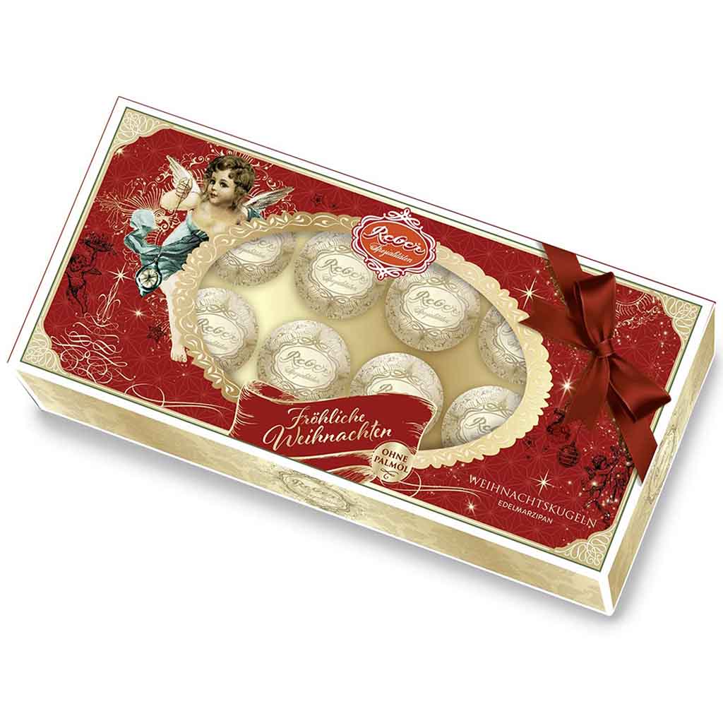 Reber Spezialitäten Weihnachtskugeln Edelmarzipan 200g