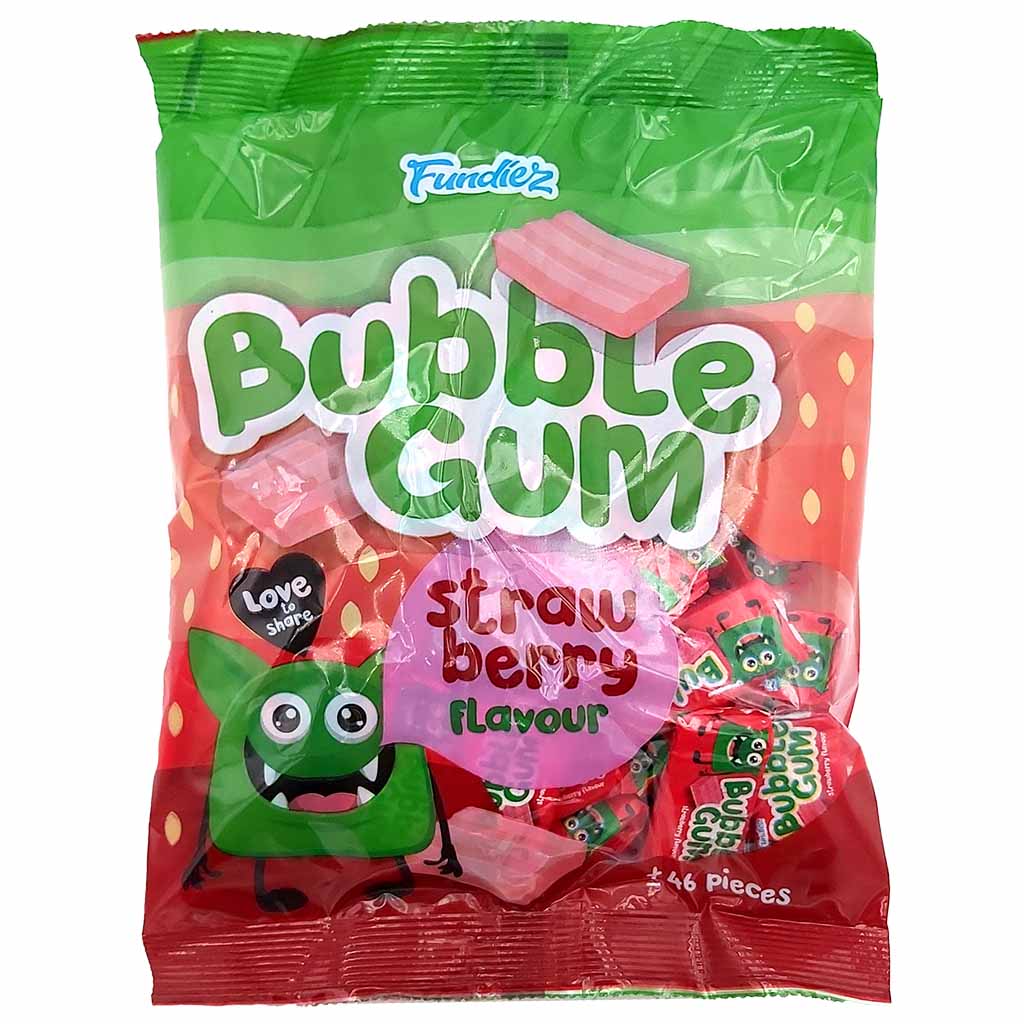 Fundiez Bubble Gum Strawberry 46er Packung 140g