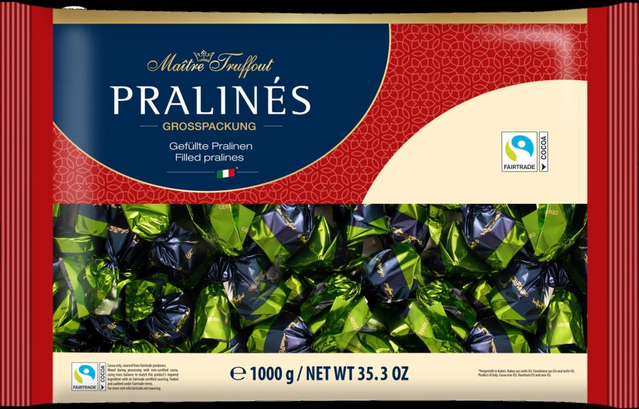 Maitre Truffout Pralinen Milchschokolade Haselnuss & Cerealien 1kg