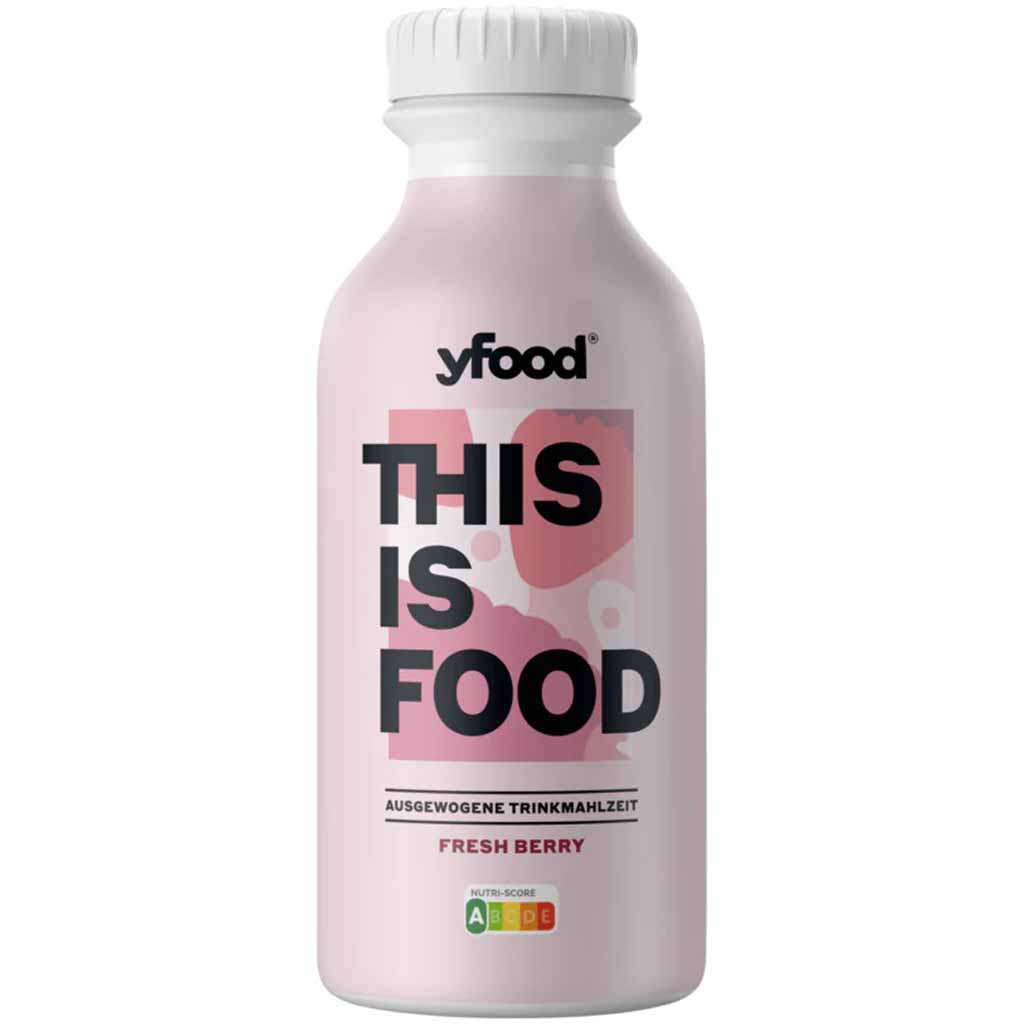 6x yFood Trinkmahlzeit Fresh Berry á 500ml=3L