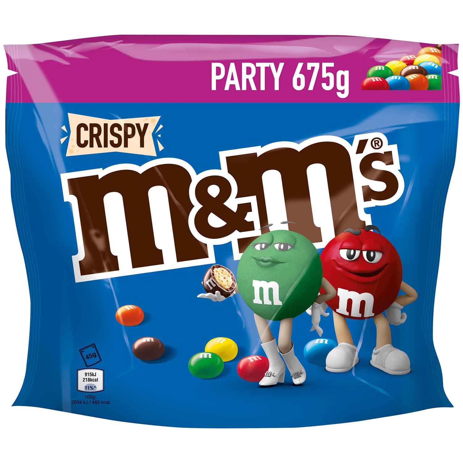 M&Ms Crispy Party 675g