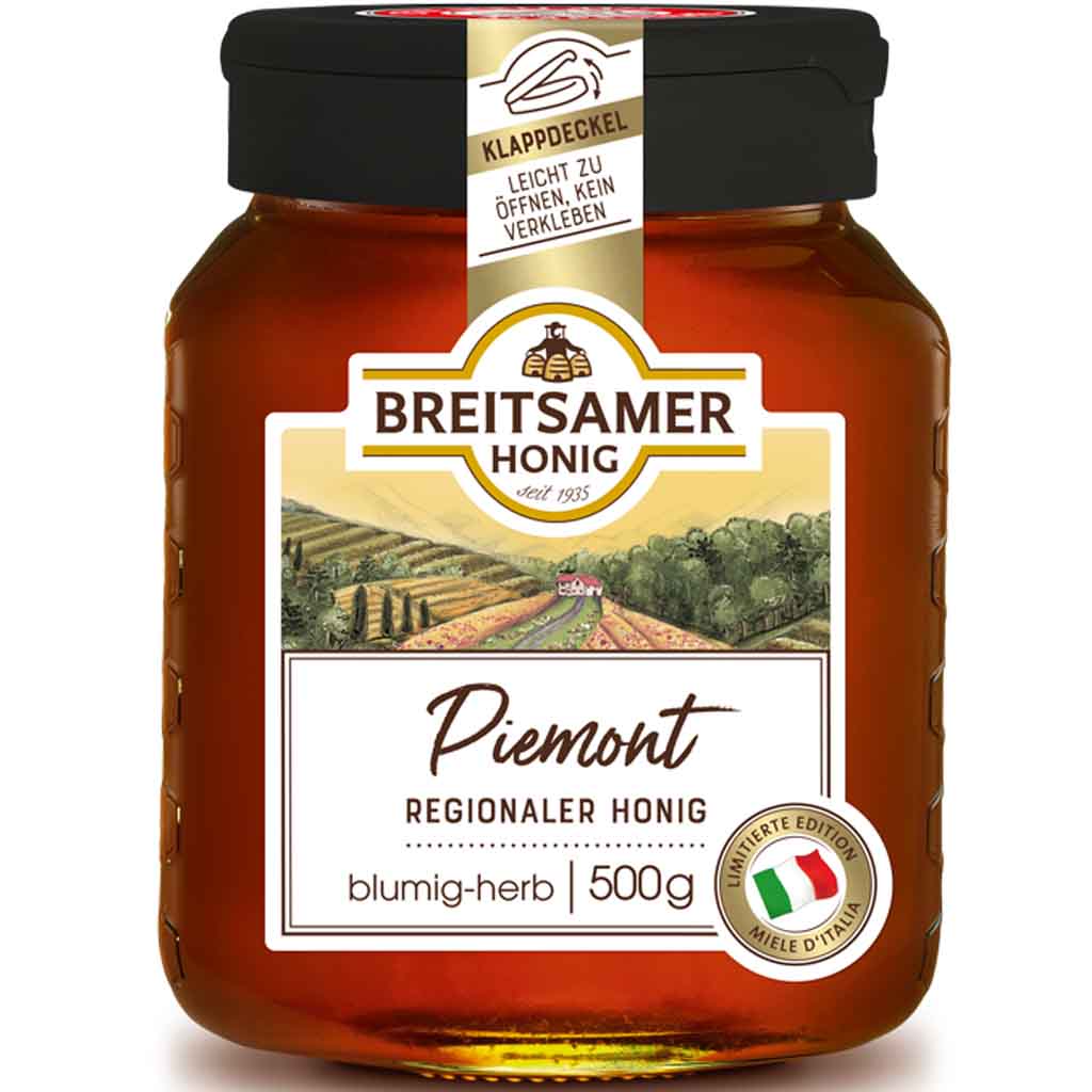 Breitsamer Honig Piemont regionaler Honig 500g
