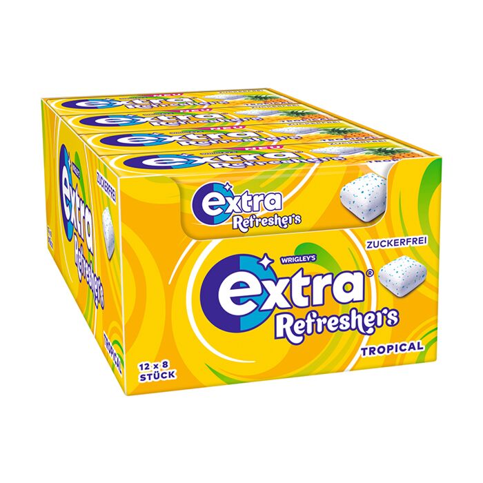 Wrigleys Extra Refreshers Tropical 8er zuckerfrei 12x17,9=214,8g