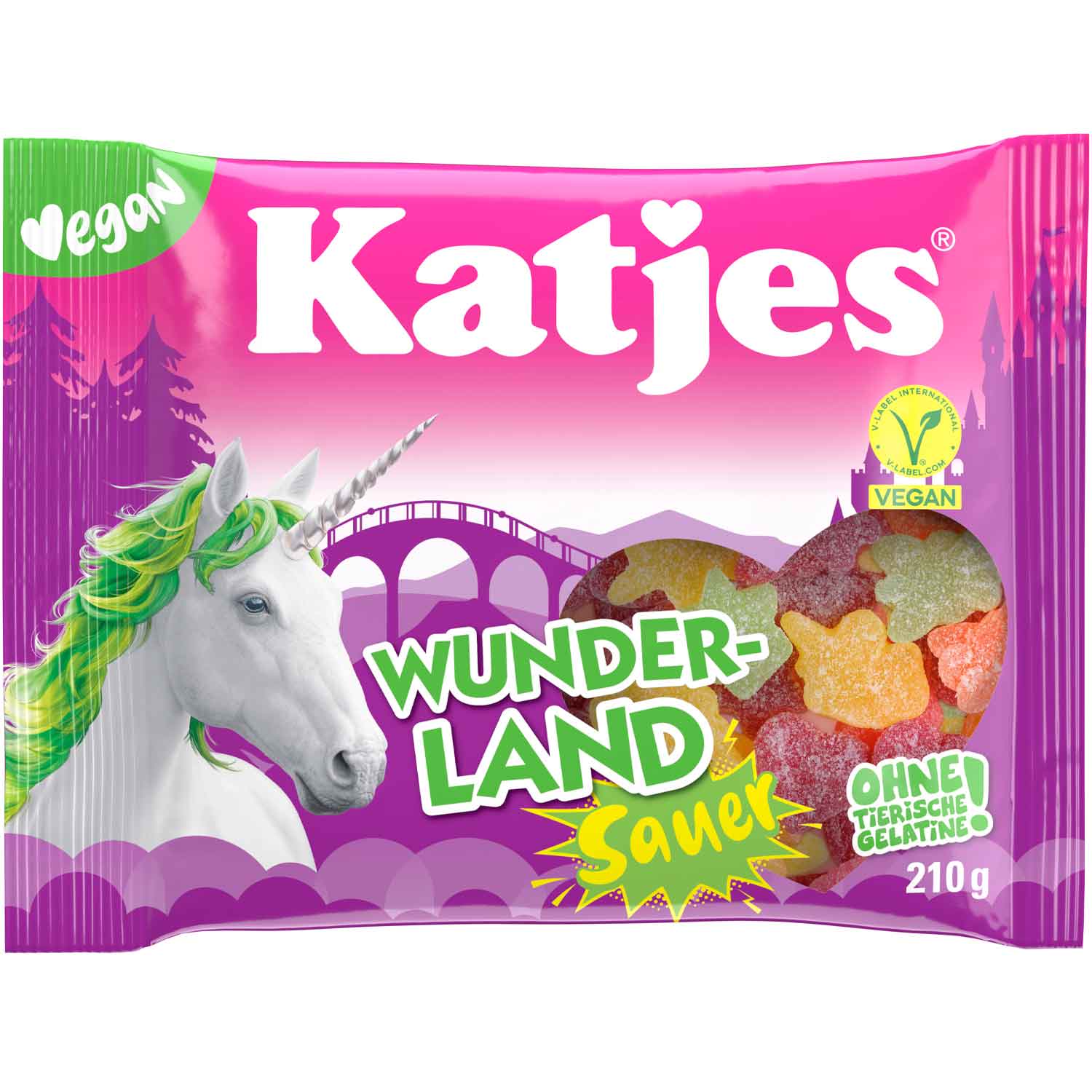Katjes Fruchtgummi Wunderland Sauer 210g