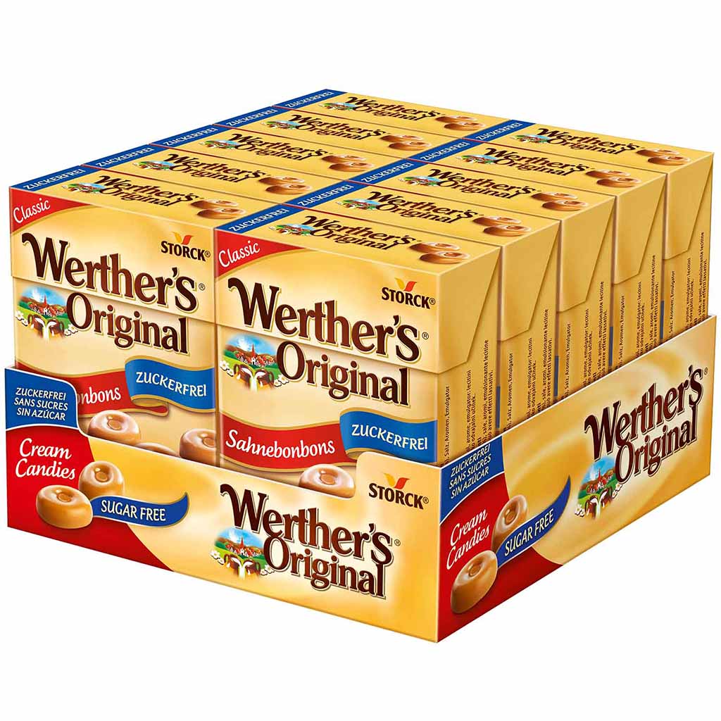10x Werthers Original zuckerfrei mini Box 42g=420g