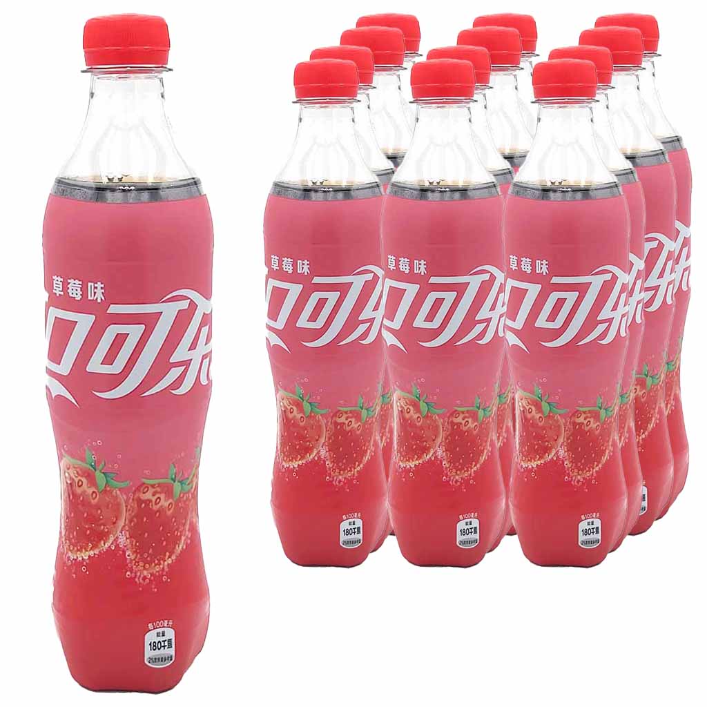 VE 12x Coca-Cola Strawberry á 0,5 Liter = 6 Liter