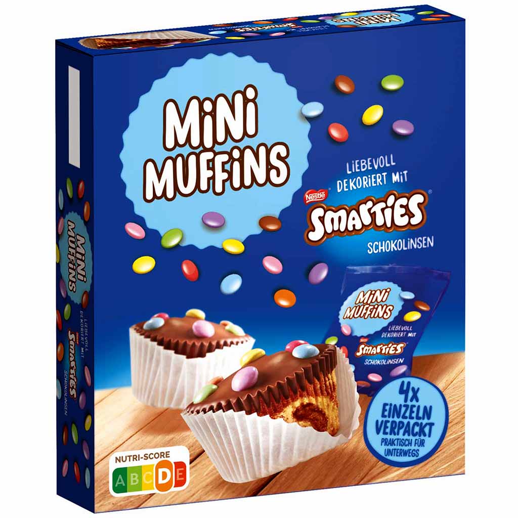 Smarties Muffins 4er Pack 120g