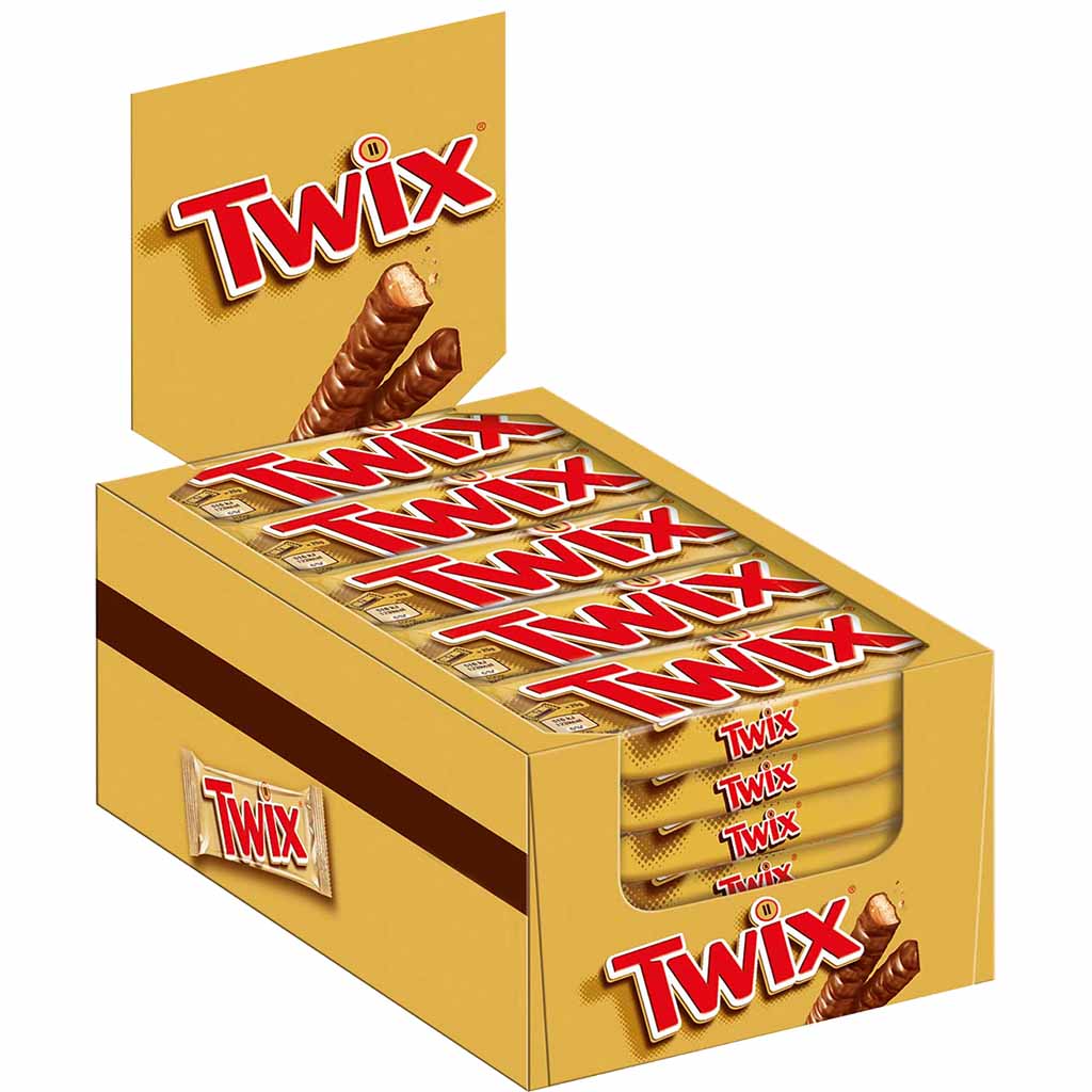 Twix Doppelriegel im Thekendisplay 25x 50g
