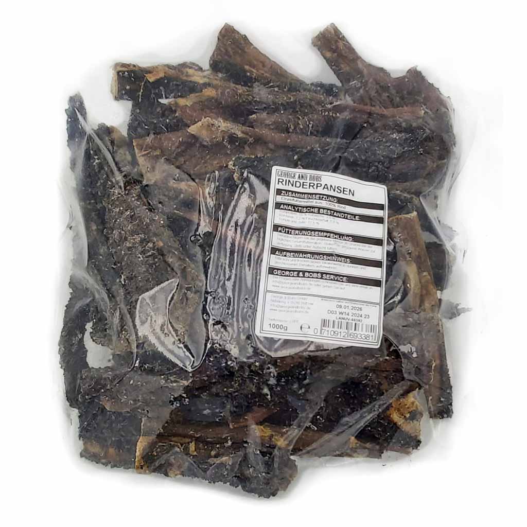 Hundesnack Rinder Pansen 1 kg