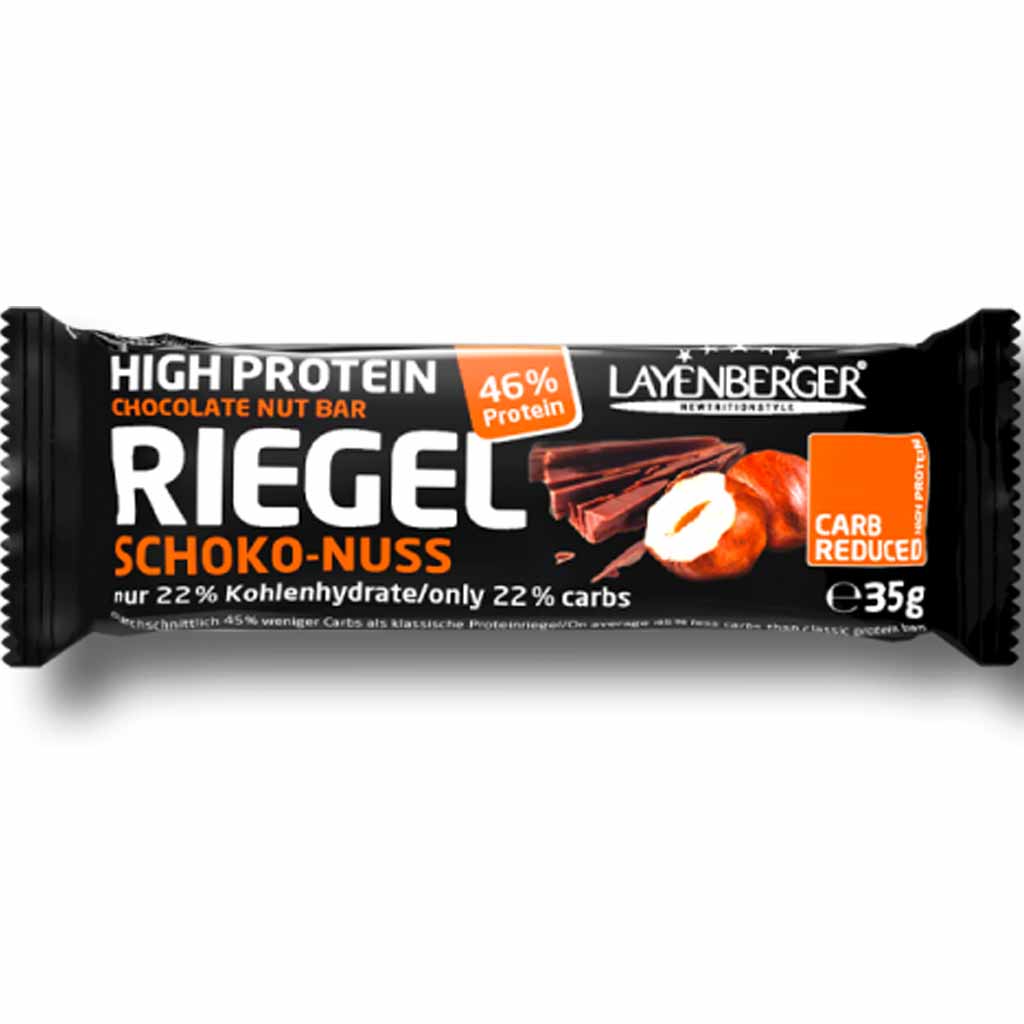 18x Layenberger Protein Riegel Schoko Nuss á 35g=630g