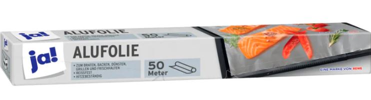 Alufolie 30 Zentimeter breit 20 Meter Rolle