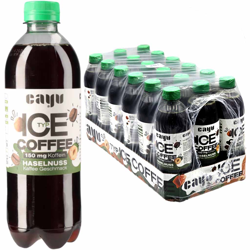 18x CAYU Ice Haselnuss-Kaffee 0,5L = 9L PET
