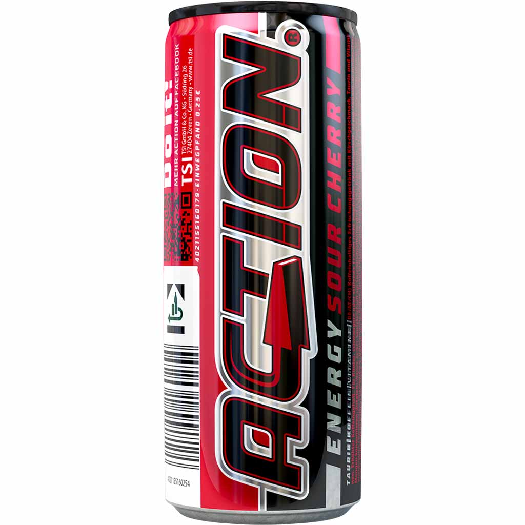 Action Energy Drink Sour Cherry DOSE á 250ml