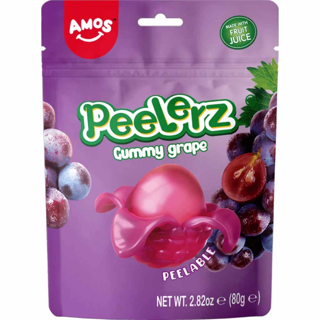 Amos Peelable Grape Gummy 65g