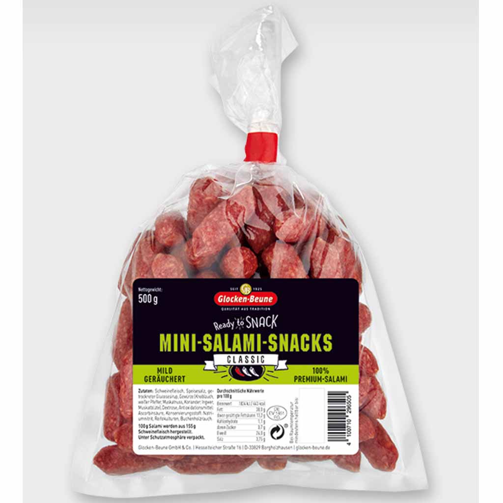Glocken-Beune Mini Salami Snack Classic mild 500g