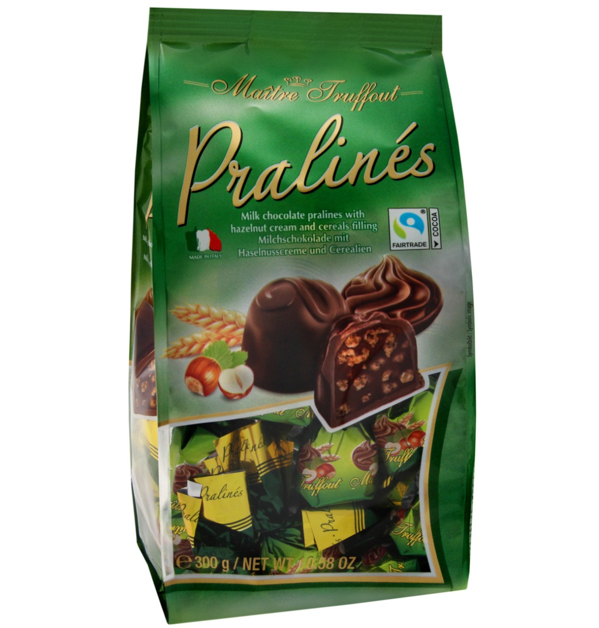 Maitre Truffout Pralinen Milchschokolade Haselnuss & Cerealien 1kg