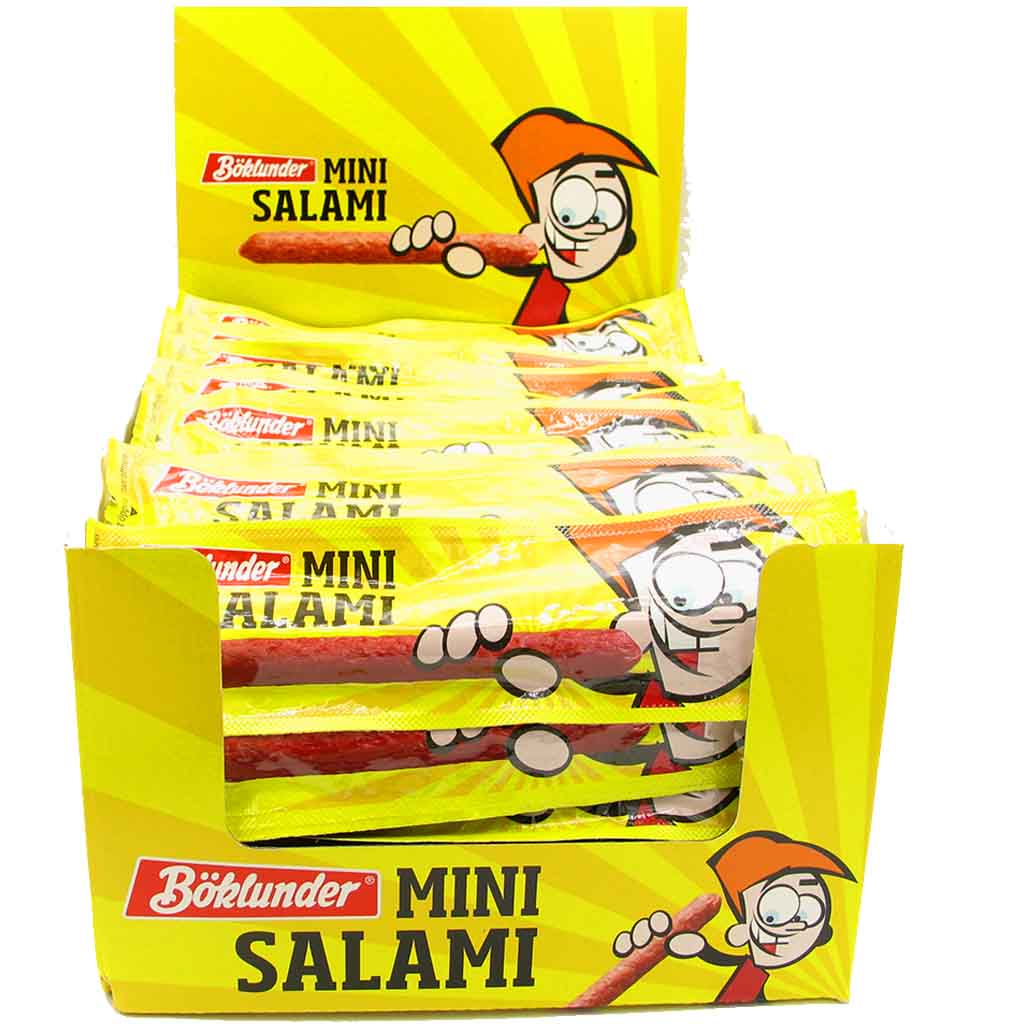 1kg Böklunder Mini Salami (40x25g) im Thekendisplay