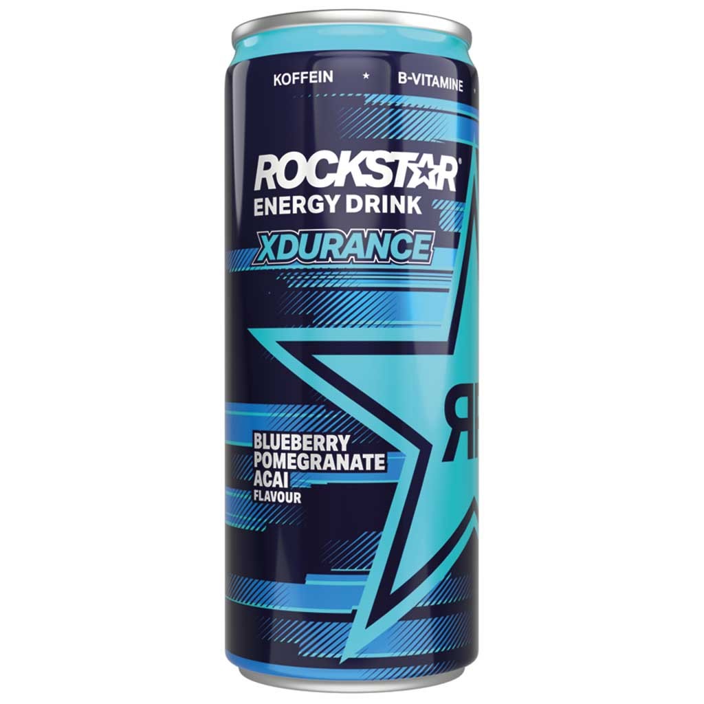 Rockstar Energy Drink Xdurance Blueberry Pomegranate Acai DOSE 12x0,25L=3L